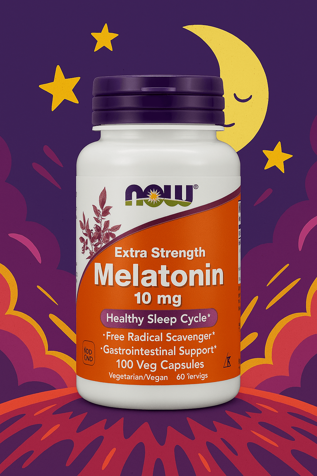 NOW MELATONINA 10mg 100 Caps – FUSFIT